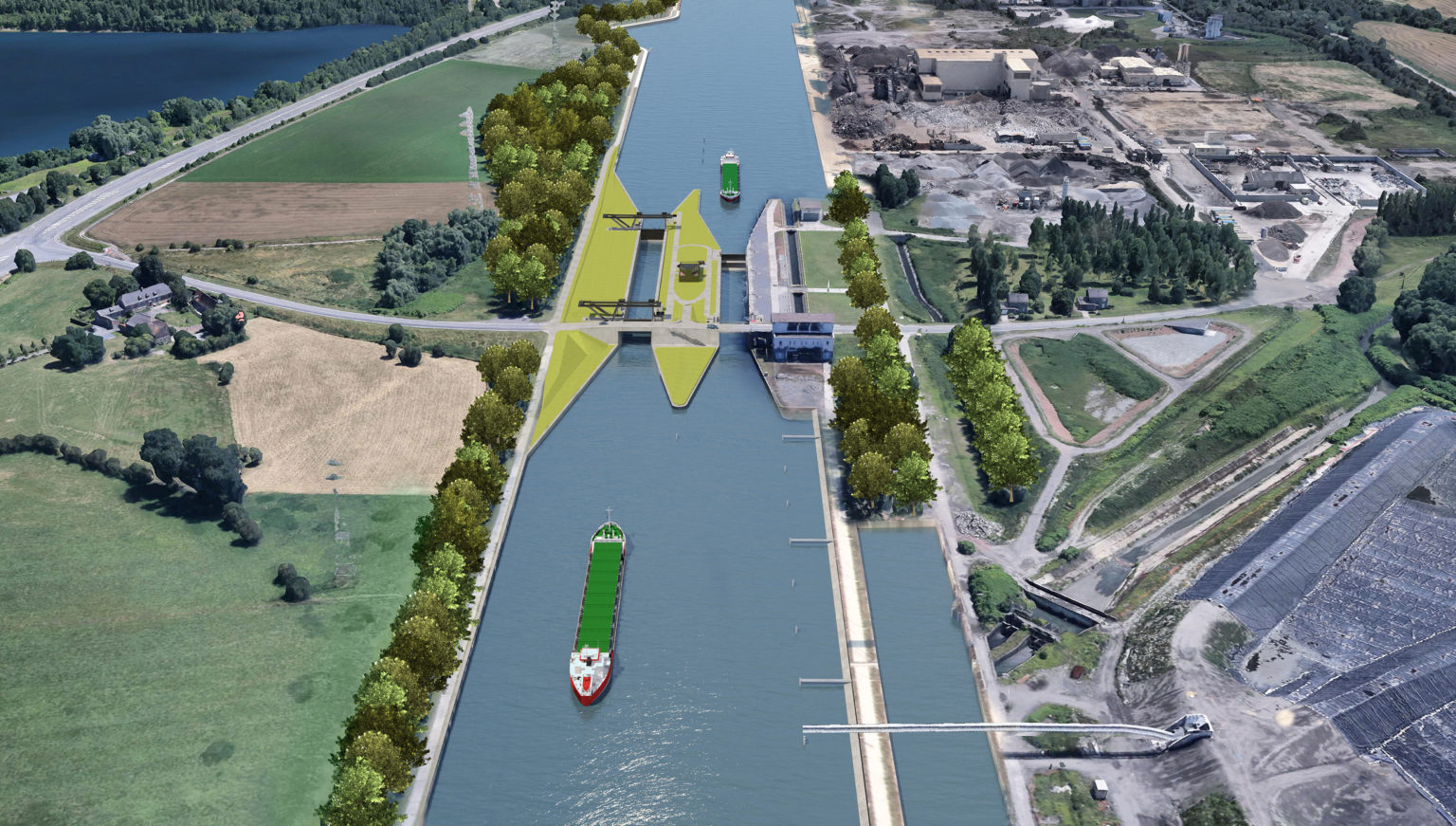 Écluse d’Obourg – Quatre écluses